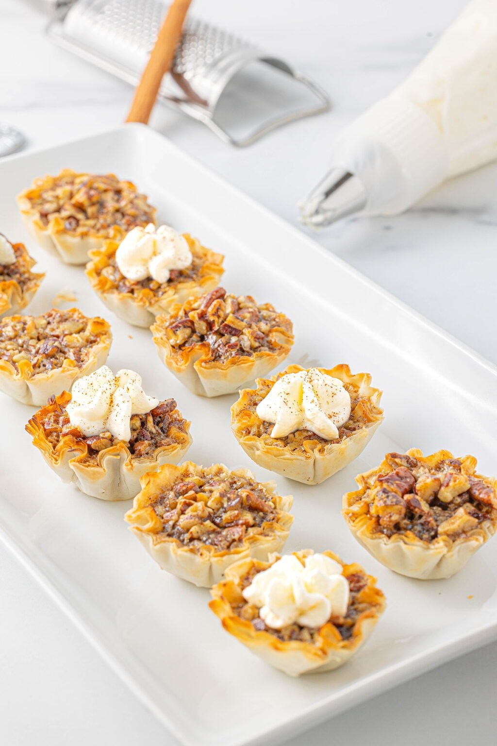 Mini Pecan Pie Bites - The Savory Cipolla
