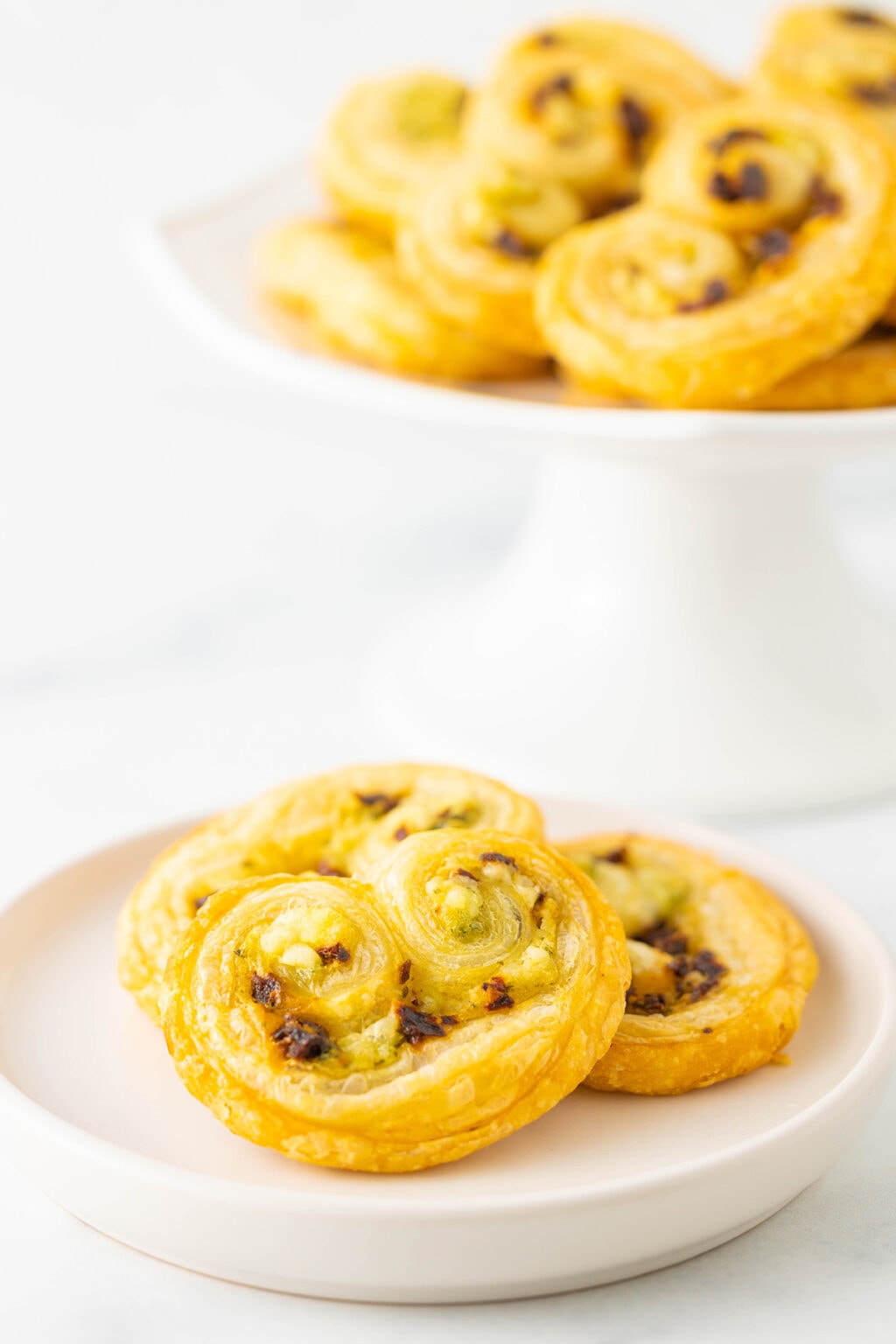 Sun-Dried Tomato Puff Pastry Palmiers with Pesto