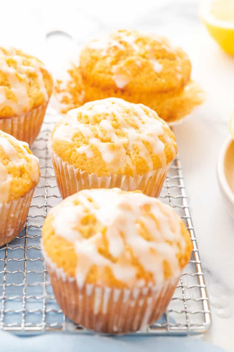 Easy Lemon Glazed Muffins - The Savory Cipolla