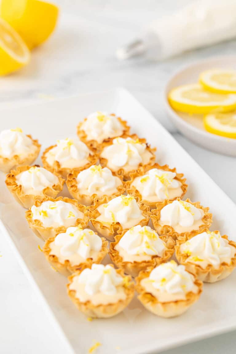 Mini Lemon Tarts with Phyllo Cups - The Savory Cipolla