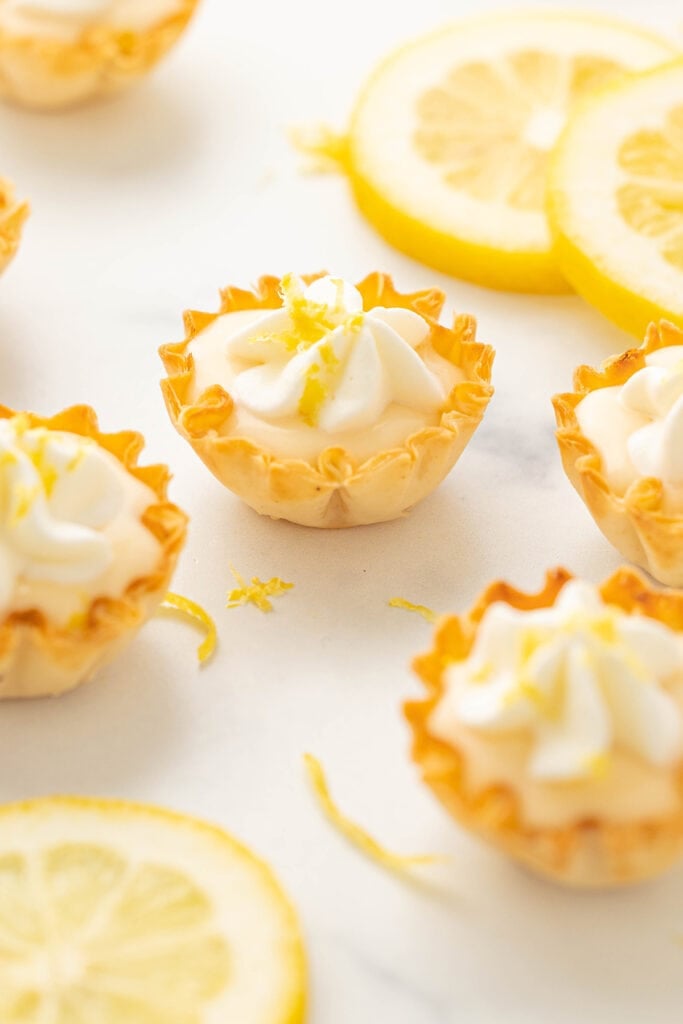 Mini Lemon Tarts with Phyllo Cups - The Savory Cipolla