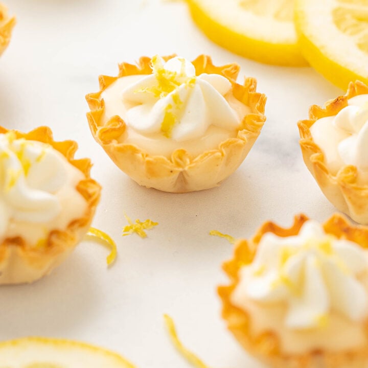 Mini Lemon Tarts with Phyllo Cups - The Savory Cipolla